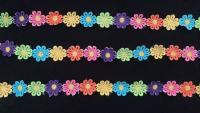 China E2651906# Colorful Vibrant Printed Lace Trim Water-soluble Embroidery Sexy Daisy Lace Simple Male/Female Children's Top T-shirt for sale