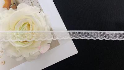 China 1.8cm Airy Honeycomb Mesh Lace Trim, Lightweight Elastic Border For Lingerie and Baby Clothes for sale
