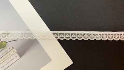 China 1.5cm Classic Hollow-out Flower Pattern Soft Stretch Lace Trim for Underwear , Dresses and DIY Sewing Projects for sale