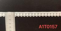 China 1.2cm Delicate White Knitted Lace Trim with Hollow-out Pattern & Tassel Edge for Lingerie, Dresses, and Garment Decoration for sale