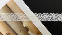 China 3CM Elegant Hollow Floral Pattern Skin-Friendly Stretch Lace Trim for Lingerie, Evening Dresses & Handmade Sewing Crafts for sale