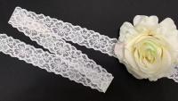 China 3CM Elegant Hollow Floral Pattern Skin-Friendly Stretch Lace Trim for Lingerie, Evening Dresses & Handmade Sewing Crafts for sale