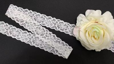 China 3CM Elegant Hollow Floral Pattern Skin-Friendly Stretch Lace Trim for Lingerie, Evening Dresses & Handmade Sewing Crafts for sale