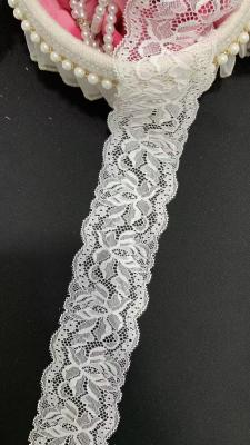 China 6cm No Irritation Stretch Flower Lace Trim Ideal for Intimates, Slip Dresses & Handmade Clothing Embellishment for sale