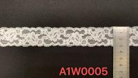 China 3cm Exquisite Hollow Flower Elastic Lace Border Flexible Sewing Accessory for Lingerie & Evening Gowns for sale
