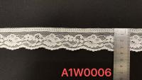 China 3.5cm Romantic Hollow Floral Elastic Lace Trim Soft Against Skin for Bridal Dresses & Custom Apparel Making for sale