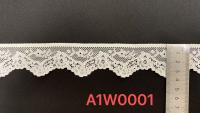 China 3.5cm White French Lace Trim (Nylon/Spandex) Elastic Bridal Lace for Garment Accessories & Home Decor-A1W0001 for sale