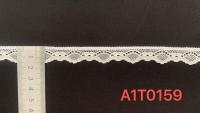China 1.5cm Classic White Hollow-out Lace Trim with Diamond Pattern and Scalloped Border for Wedding and Children's Clothing for sale