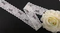 China 4cm Multi-Use Elastic Hollow Flower Lace Trim Premium Sewing Supply For Underwear, Dresses & Handcrafts for sale