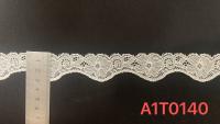 China A1T0140/A1T0141 Spandex/Nylon Knitted Embroidery Elastic Lace Trim 2.5-3cm for Garment Decoration for sale