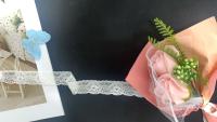 China Soft Stretch Nylon Lace of 2.6cm with Hollow Flower Scalloped Edge, Great Trim for Dresses and Lingerie for sale