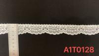 China 2.8cm Stretch Nylon Lace with Continuous Hollow Scallop Pattern, Soft Elastic Fabric for Apparel Trimming. for sale