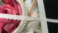 China 1.4cm Elastic Nylon Lace Trim Neat Oval Hollow Patterns, Soft Stretch Material for Under Garment Decoration for sale