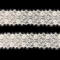 China 6cm Skin-Friendly Nylon Spandex Hollow Floral Stretch Lace Trim Anti-Roll Edging for Lingerie, Wedding Dresses & DIY Sewing Crafts for sale
