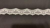China 3.5cm Premium Soft Ammonia Elastic Hollow Flower Lace Trim Breathable Floral Edging for Underwear, Evening Gowns & Handmade Decoration for sale