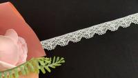 China 1.5CM High Recovery Spandex Nylon Floral Hollow Lace Trim Comfort Stretch Border for Intimates, Slip Dresses & Garment Embellishment for sale