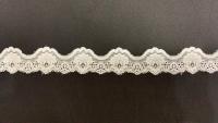 China 3.5CM Delicate Hollow Floral Polyamide Stretch Lace Trim Non-Irritating Elastic Tape for Bra, Bridal Gowns & DIY Clothing Projects for sale