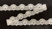 China 3.5CM Delicate Hollow Floral Polyamide Stretch Lace Trim Non-Irritating Elastic Tape for Bra, Bridal Gowns & DIY Clothing Projects for sale