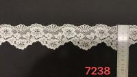 China 6CM Soft Touch 4-Way Stretch Hollow Flower Lace Trim Nylon Spandex Fabric for Underwear Bands, Party Dresses & Craft Making for sale