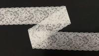 China 6CM Vintage Romantic Hollow Floral Elastic Lace Trim Durable Spandex Edging for Lingerie, Formal Dresses & Home Textile DIY for sale