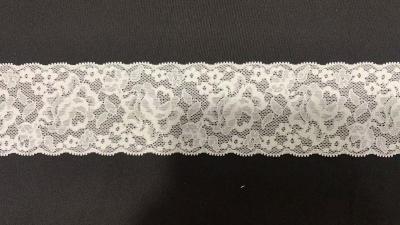 China 6CM Vintage Romantic Hollow Floral Elastic Lace Trim Durable Spandex Edging for Lingerie, Formal Dresses & Home Textile DIY for sale