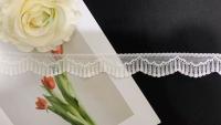 China Wave Hollow Mesh Lace with Vertical Stripe Detail, Soft Stretch Nylon Lace Trim for Dresses and Underwear Trimming for sale