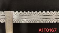 China 4cm Symmetric Hollow-out Nylon Lace Trim with Neat Scalloped Edge, Eco-friendly Elastic Fabric for Garment Sewing and Appear Trimming for sale