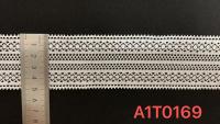 China 5cm White Symmetric Hollow-out Nylon Lace Trim with Delicate Scalloped Edge Eco-friendly Elastic Fabric for Garment Sewing for sale