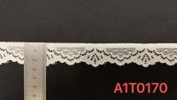 China 2.2cm Classic White Hollow-out Lace Trim with Diamond Pattern and Scalloped Border for Wedding and Children's Clothing for sale