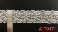 China 5.7cm Exquisite Openwork Pattern Stretch Lace Trim with Delicate Eyelet Design Soft Nylon Fabric for Women's Dresses and Lingerie for sale