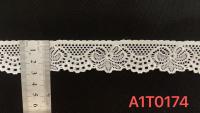 China 3cm Delicate Square Hole Lace Trim with Smooth Top Border for Lingerie and Women's Garments for sale