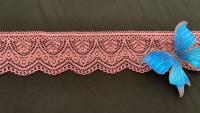 China 5.5CM Romantic Retro Hollow Floral Spandex Elastic Lace Edging Wear-resistant Stretch Trim for Underwear, Evening Dresses & Curtain Textile DIY for sale