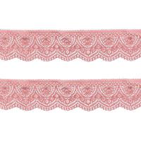 China 5.5CM Romantic Retro Hollow Floral Spandex Elastic Lace Edging Wear-resistant Stretch Trim for Underwear, Evening Dresses & Curtain Textile DIY for sale
