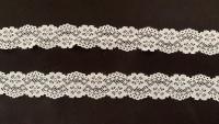 China 3CM French Romantic Hollow Floral Stretch Lace Trim Stretchy Spandex Border for Wedding Dresses, Bra Lingerie & Household Fabric Decoration DIY for sale