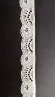 China 3CM French Romantic Hollow Floral Stretch Lace Trim Stretchy Spandex Border for Wedding Dresses, Bra Lingerie & Household Fabric Decoration DIY for sale