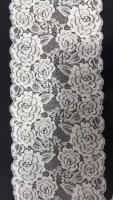 China 18CM Retro Vintage Hollow Bloom Elastic Lace Edging Premium Spandex Trim for Luxury Lingerie, Maxi Formal Dresses & Sofa Textile Handcraft for sale