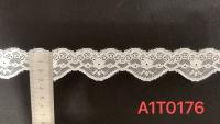 China 3cm Gorgeous Floral Scalloped Lace Trim with Fine Mesh Texture, Stretchy Soft Material Ideal for Wedding Dress Hem, Blouses and Elegant Lingerie DIY Crafts. for sale