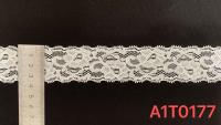 China 3.5cm Vintage Floral Elastic Lace Trim with Fine Hollow Nylon Mesh for Lingerie, Blouses & Women Dress Decoration for sale