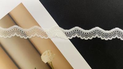 China 1.7cm hobo luxury dot nylon spandex lace trim, sheer lightweight lace for birthday dresses & flowy skirts for sale