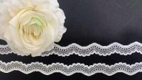 China 1.7cm hobo luxury dot nylon spandex lace trim, sheer lightweight lace for birthday dresses & flowy skirts for sale
