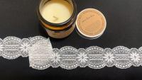 China 4cm Classic Floral Oval Stretch Lace Trim, Breathable Nylon Lace for Garment Edging & Nightwear Decoration for sale
