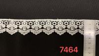 China 3.5cm White Milk Silk Floral Lace Trim, Soft Skin-Friendly Scalloped Edge Elastic Lace, Premium Drapable Floral Ribbon for Garment Dress, Intimate Apparel, Home Textile, Shoes and Bags DIY Sewing Deco for sale