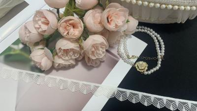 China A1T0139/A1T0156 Delicate French Lace Trim Soft Mesh with Scalloped Edge 2cm for Dresses Lingerie Handmade Craft Supplies Luxury Vintage for sale