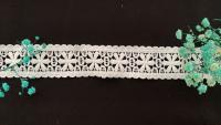 China 3cm Skin-Friendly Milk Silk Lace Trim with Scalloped Edge for Wedding Garment DIY for sale