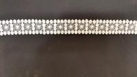 China 3.5cm Width Milk Silk Lace Trim with Scalloped Edge and 3D Floral Pattern for Apparel Decoration for sale