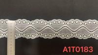 China 6cm Lightweight Wavy Dot Wavy Dot Hollow Elastic Lace, Stretchy Soft Nylon Material, Suitable for Lingerie, Children's Wear and Women's Garments. for sale
