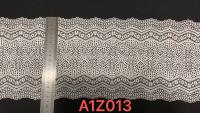 China Premium French Lace Luxury Fancy Vintage Wave Jacquard Stretch Lace Trim White Elastic Lace Tape Breathable Mesh Lace Border DIY for sale