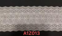 China Premium French Lace Luxury Fancy Vintage Wave Jacquard Stretch Lace Trim White Elastic Lace Tape Breathable Mesh Lace Border DIY for sale