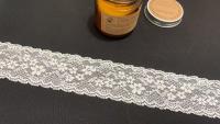 China 5cm Thin Small Foral Hollow Elastic Nylon Lace Trim Mini Double Scalloped Edge Lightweight Fabric for Lingerie Kids Garment and Daily Fashion Dress Decoration for sale