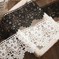 China 8.5cm Skin-Friendly Milk Silk Floral Scalloped Lace Trim, Stretch White Floral Elastic Lace Ribbon, High Drape Lace Fabric Strip for Dresses, Loungewear, Home Decor & Sewing DIY Projects for sale